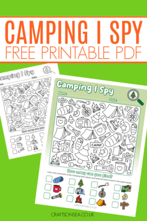 Camping I Spy (FREE Printable) - Crafts on Sea