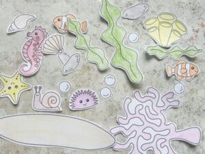 Coral Reef Craft: FREE Printable - Crafts on Sea