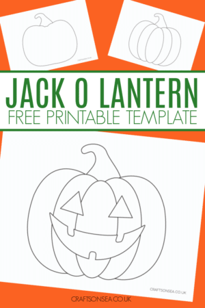 Jack O Lantern Craft Template (FREE Printable) - Crafts on Sea