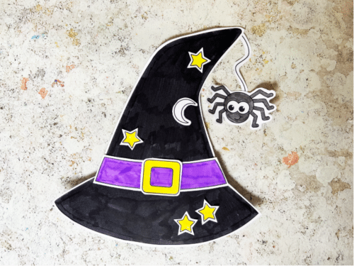 Build A Witches Hat Craft (FREE Cut and Paste Printable) - Crafts on Sea