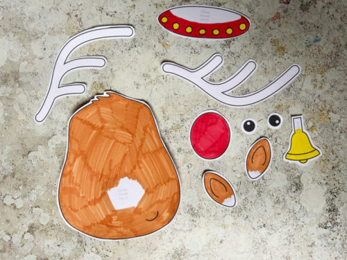 Reindeer Printable Craft: FREE Cut and Paste Activity - Crafts on Sea
