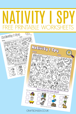 Free Nativity I Spy Printable For Kids - Crafts on Sea
