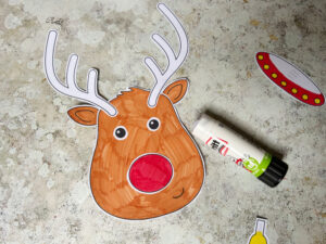 Reindeer Printable Craft: FREE Cut and Paste Activity - Crafts on Sea