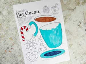 Printable Cut and Paste Hot Chocolate Craft (FREE PDF) - Crafts on Sea