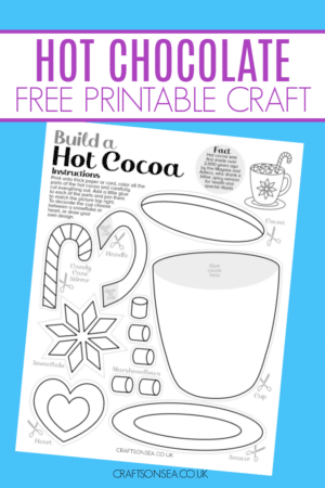Printable Cut and Paste Hot Chocolate Craft (FREE PDF) - Crafts on Sea