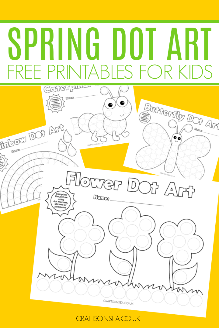 Spring Dot Marker Printables (FREE PDF) - Crafts on Sea