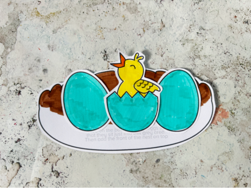 Printable Cut and Paste Birds Nest Craft (FREE PDF) - Crafts on Sea