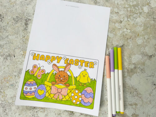 Free Printable Easter Cards to Color (Easy DIY Easter Cards for Kids ...