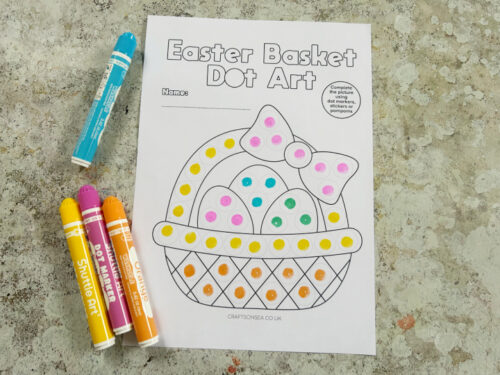 Free Easter Dot Marker Printables (Egg, Bunny, Basket and Chick PDF ...