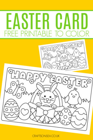 Free Printable Easter Cards to Color (Easy DIY Easter Cards for Kids ...