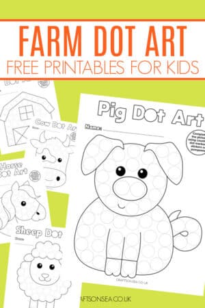 Farm Animal Dot Marker Printables (Free PDF for Kids) - Crafts on Sea