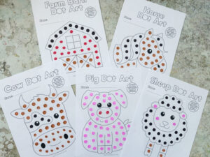 Farm Animal Dot Marker Printables (Free PDF for Kids) - Crafts on Sea