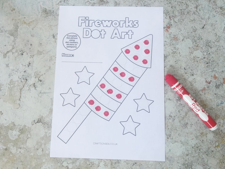 Fourth of July Dot Marker Printables (Free PDF for Kids) - Crafts on Sea