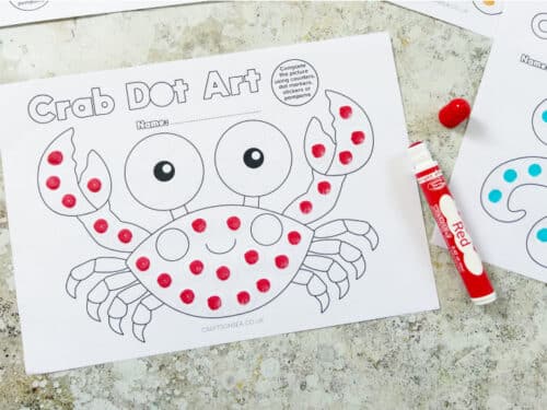 Ocean Dot Marker Printables (Free Printables for Kids) - Crafts on Sea