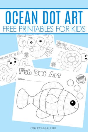 Ocean Dot Marker Printables (Free Printables for Kids) - Crafts on Sea